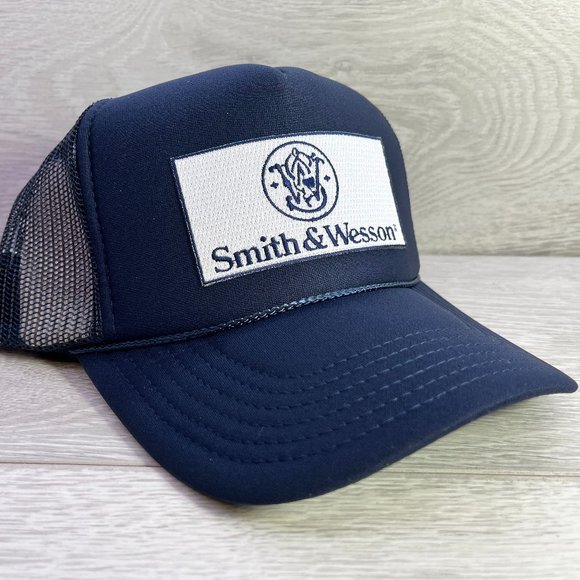 OTTO | Accessories | New Vintage Style Smith Wesson Blue Trucker Hat ...